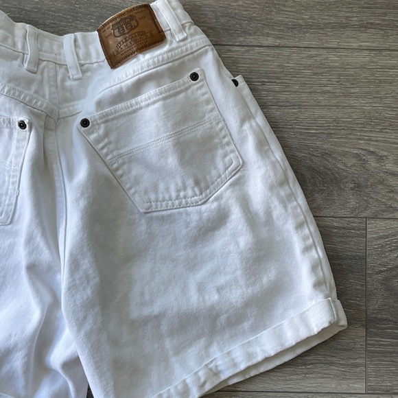 Vintage | Shorts | Route 66 Vintage White High Waisted Shorts | Poshmark